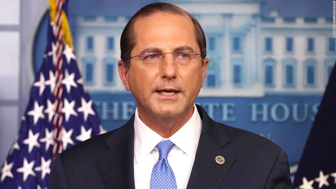 HHS Secretary Alex Azar complains of tarnished legacy to Trump